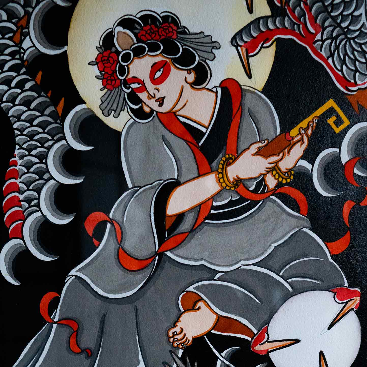 Benzaiten and the seven Lucky Gods - Good Old Times Tattoo irezumi