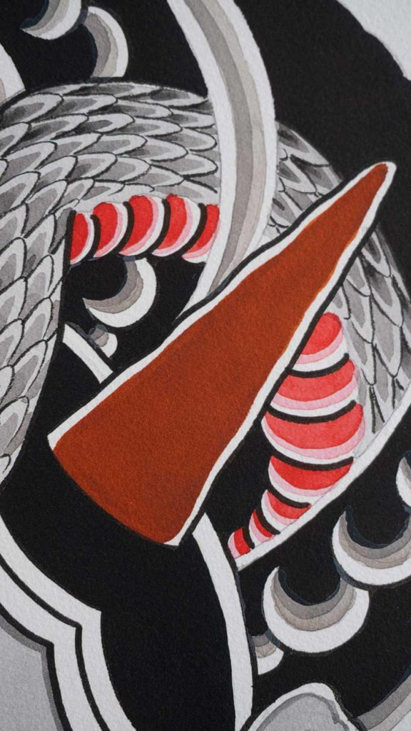 Hannya and Snake Backpiece - Good Old Times Tattoo COVID-19